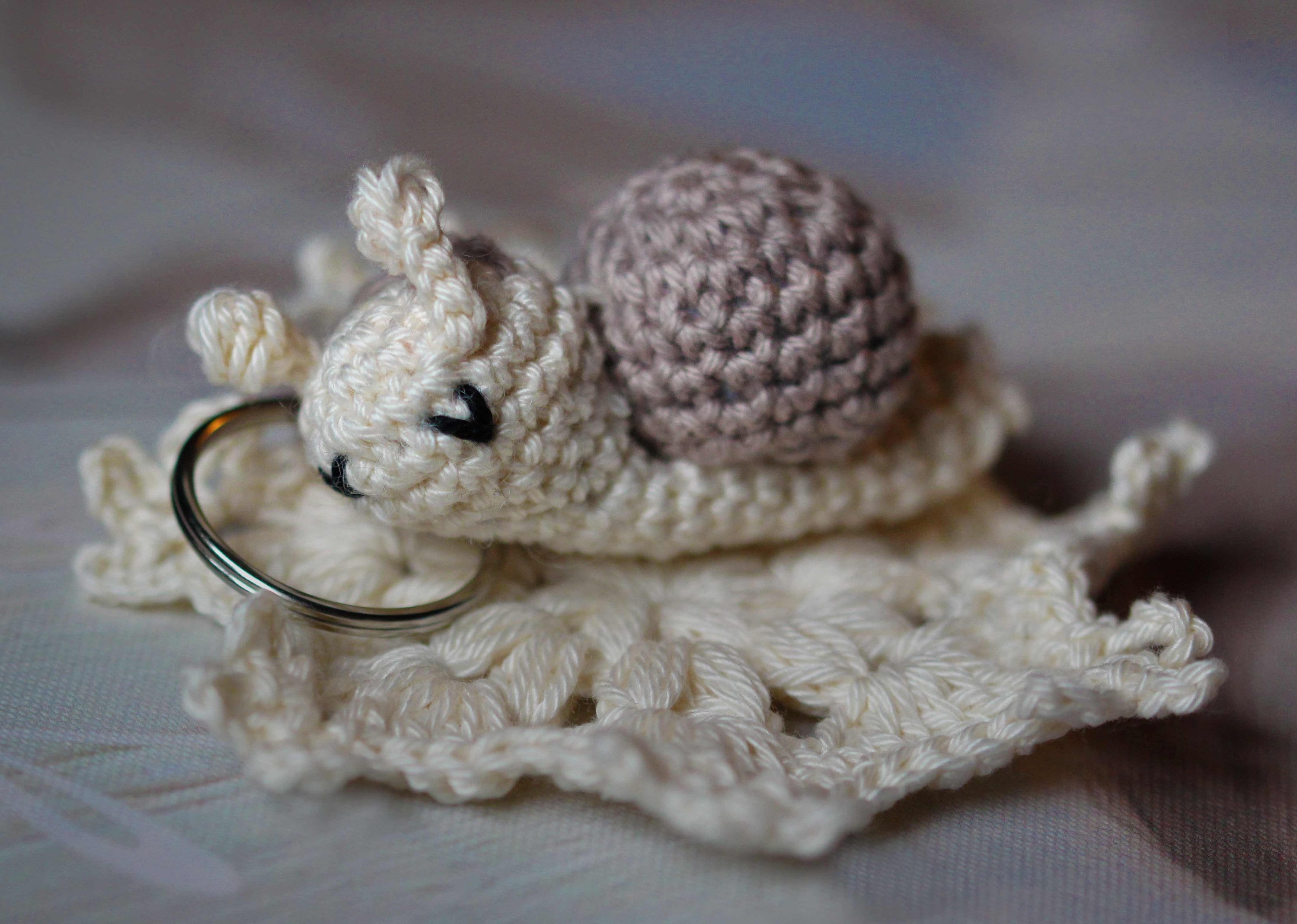 Small Snail Crocheted in Many Colors Keychain Snail - Etsy UK