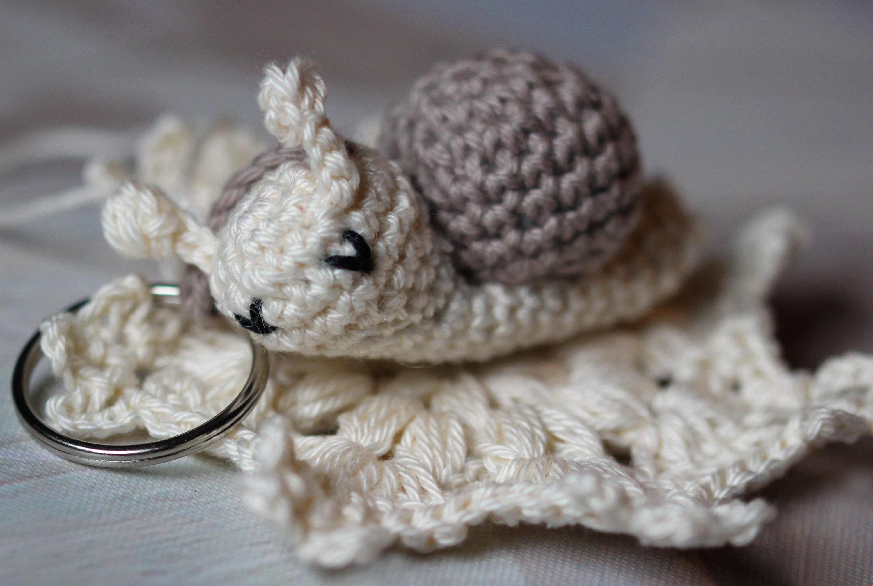Small Snail Crocheted in Many Colors Keychain Snail - Etsy UK