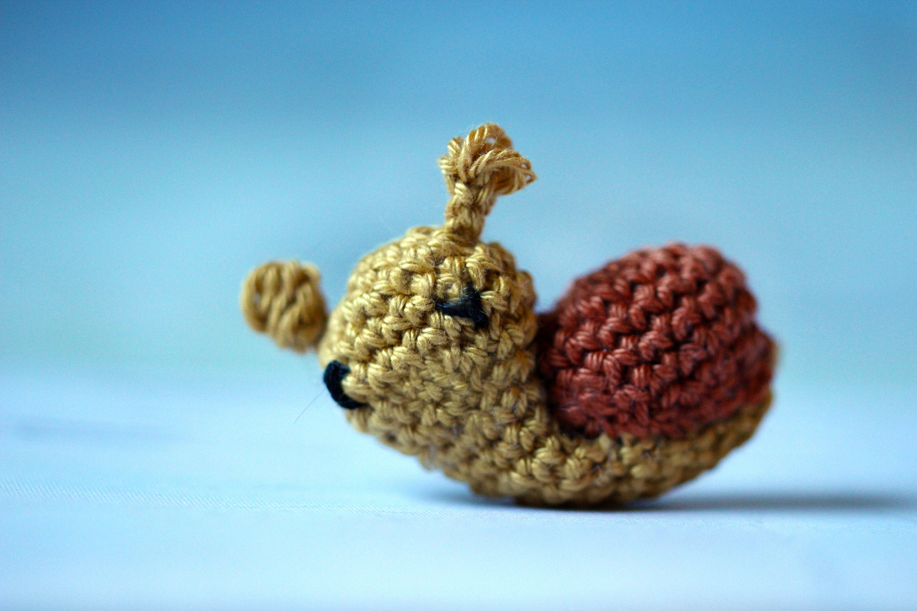 Small Snail Crocheted in Many Colors Keychain Snail - Etsy UK