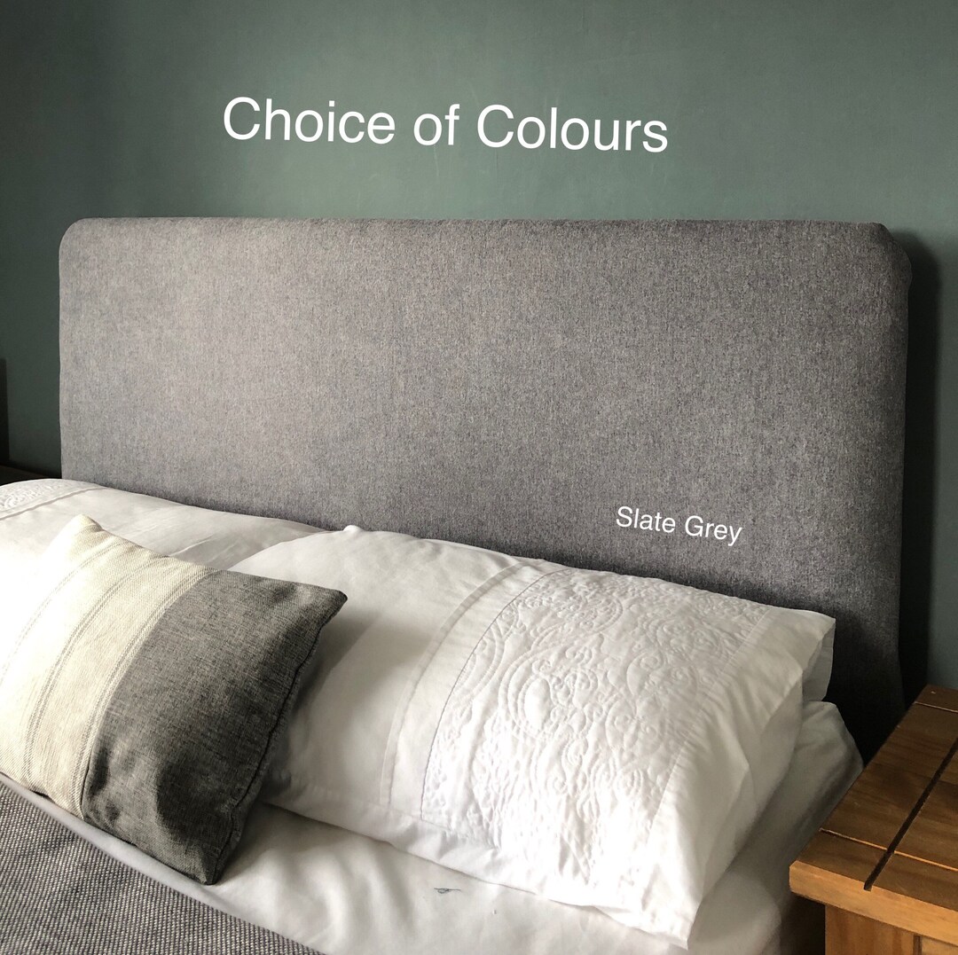 Headboard Cover - Wool Effect Fabric. Custom Made to Fit Existing ...