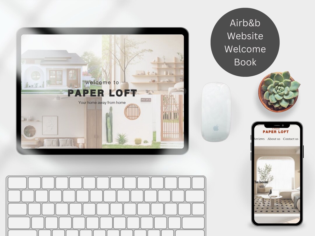 Canva Website Template for Airbnb Vrbo Digital Welcome Guide Template ...