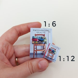 Printable Miniature Craft Book Covers, DIY Miniatures - Etsy