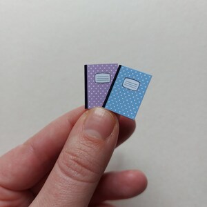 Dollhouse Miniature Notebooks and File Holders, Pastel Rainbow, 12th ...