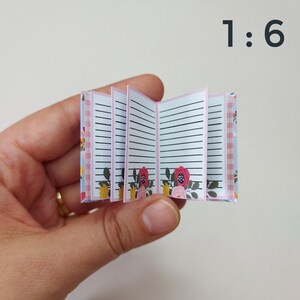 Printable Miniature Notebooks With Pages, 6 Designs - Etsy