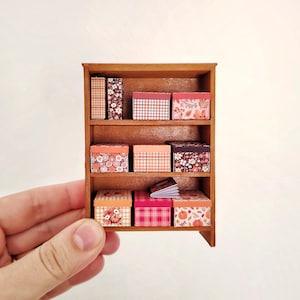 Autumn-themed Printable Dollhouse Miniature Storage Boxes, 12th and 6th ...