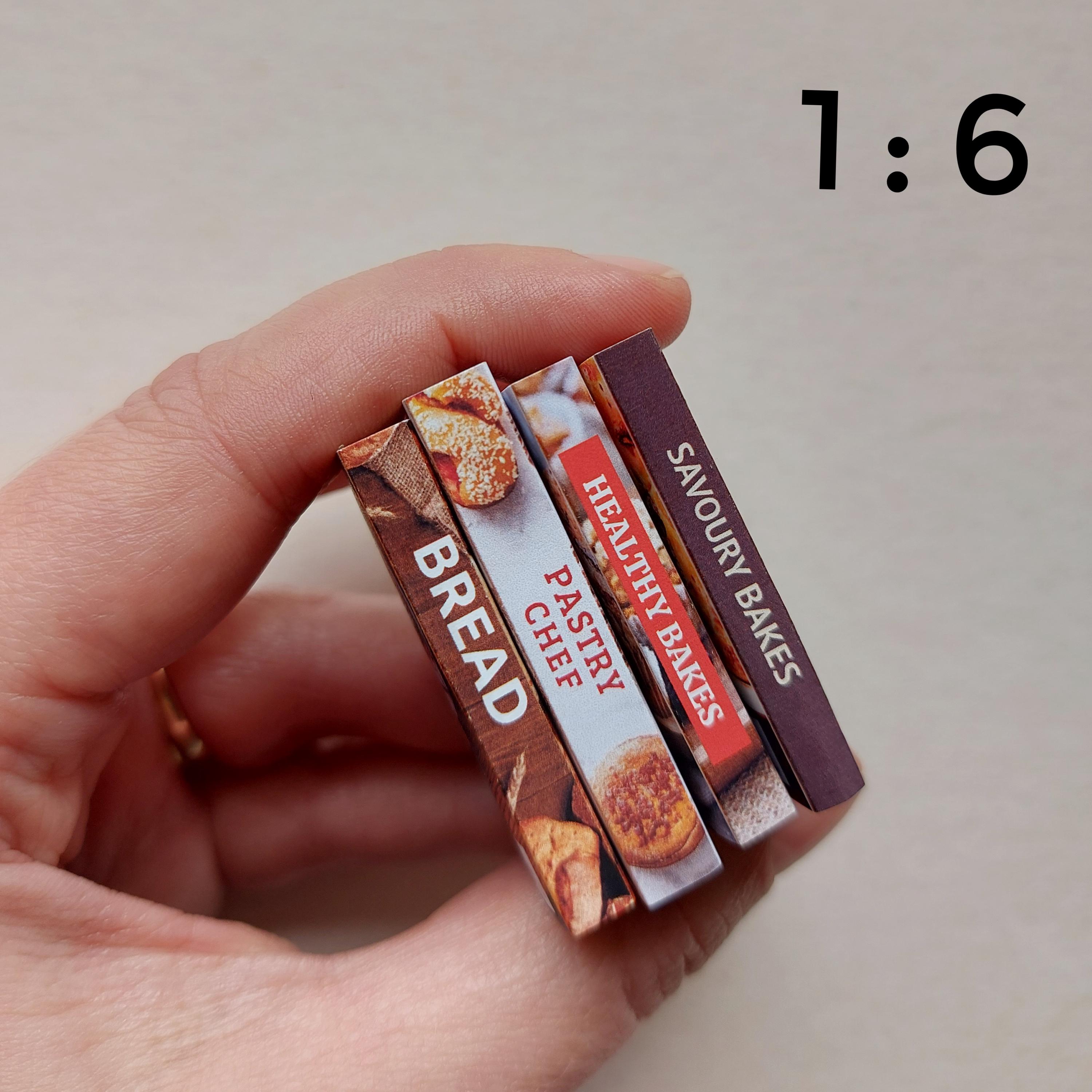 BAKING BOOK COVERS, Retro Style Cookbooks in 12th and 6th Scale ...