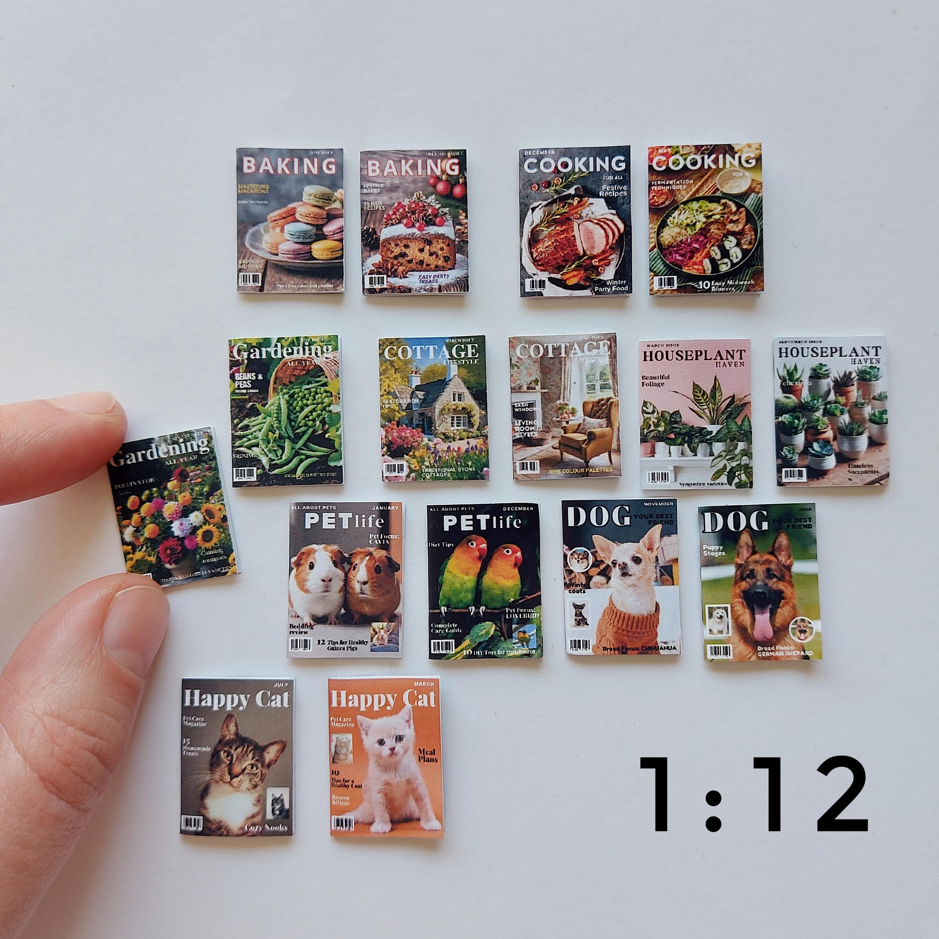 MINIATURE MAGAZINE Cover Selection, Printable in 12th and 6th Scale ...