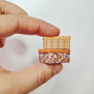 Autumn-themed Printable Dollhouse Miniature Storage Boxes, 12th and 6th ...