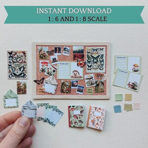 Miniature Printable Bulletin Board, 6th and 8th Scale - Etsy