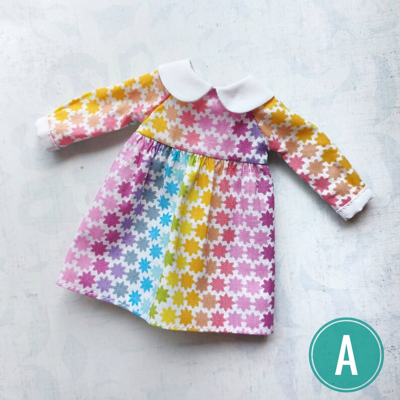 Blythe and Licca Pastel Rainbow Dress OB22 Azone Pure Neemo - Etsy UK