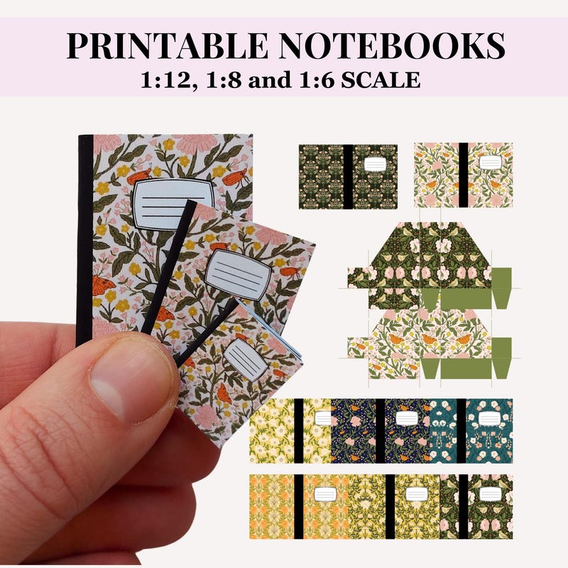 Cottagecore Mini Notebook - Etsy