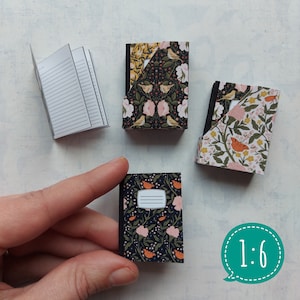 Miniature Composition Notebooks and File Holders, Printable DIY - Etsy