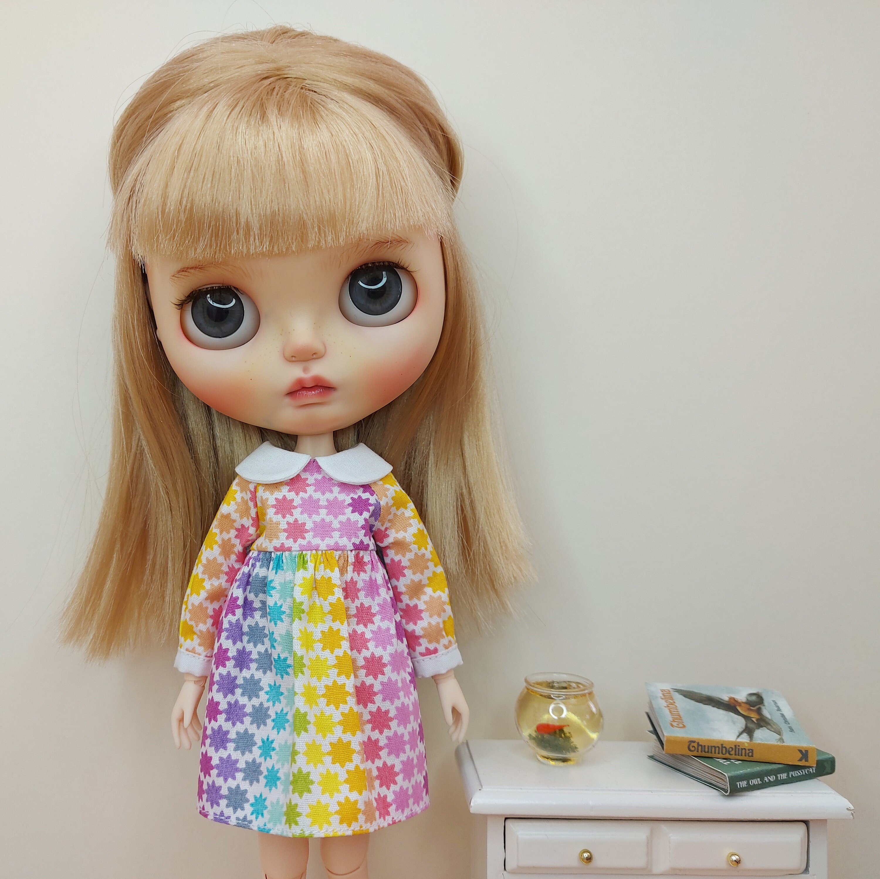 Blythe and Licca Pastel Rainbow Dress OB22 Azone Pure Neemo - Etsy UK