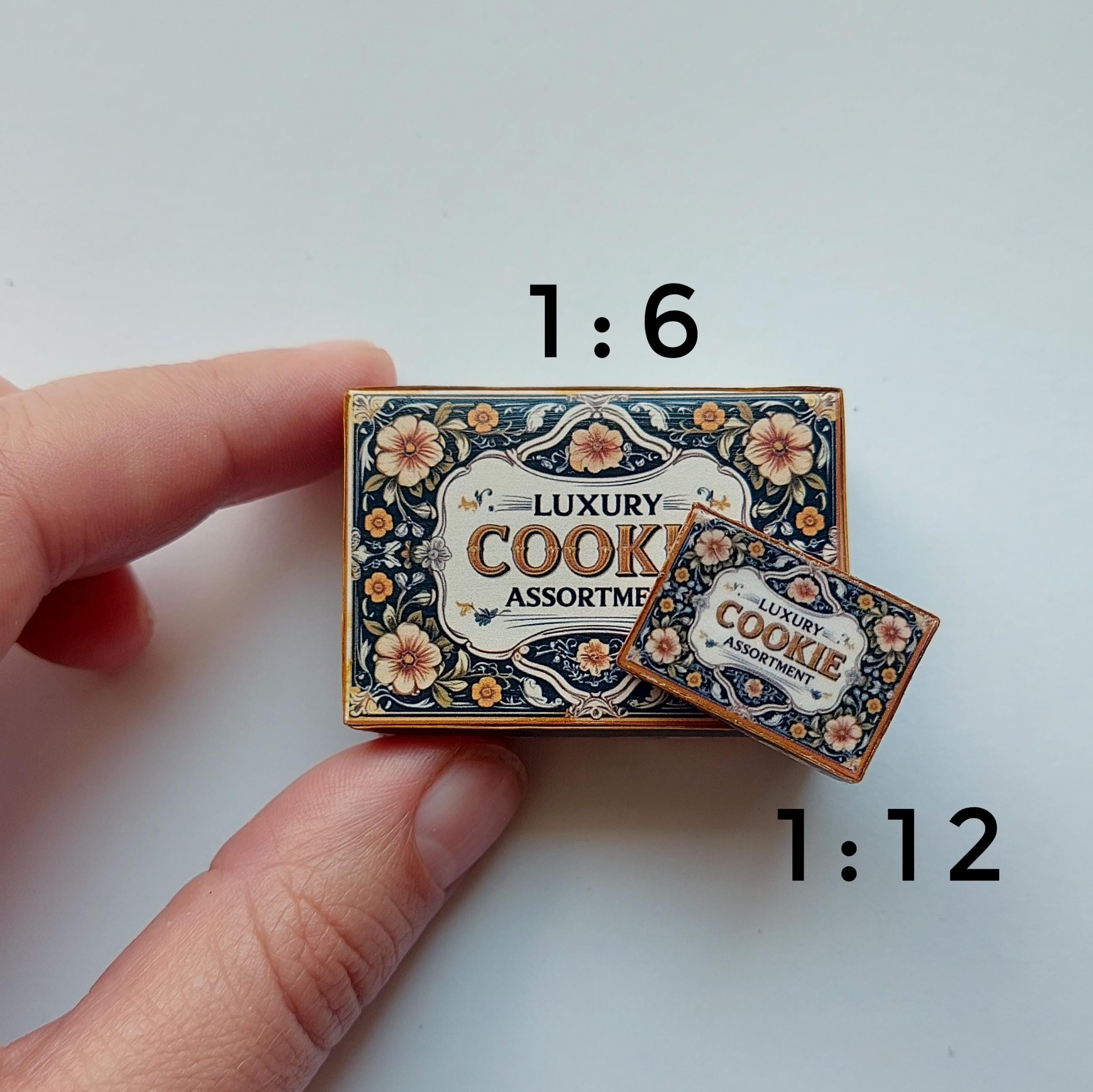 VINTAGE TIN BOXES– 30 Designs, Dollhouse Miniatures, 12th and 6th Scale ...