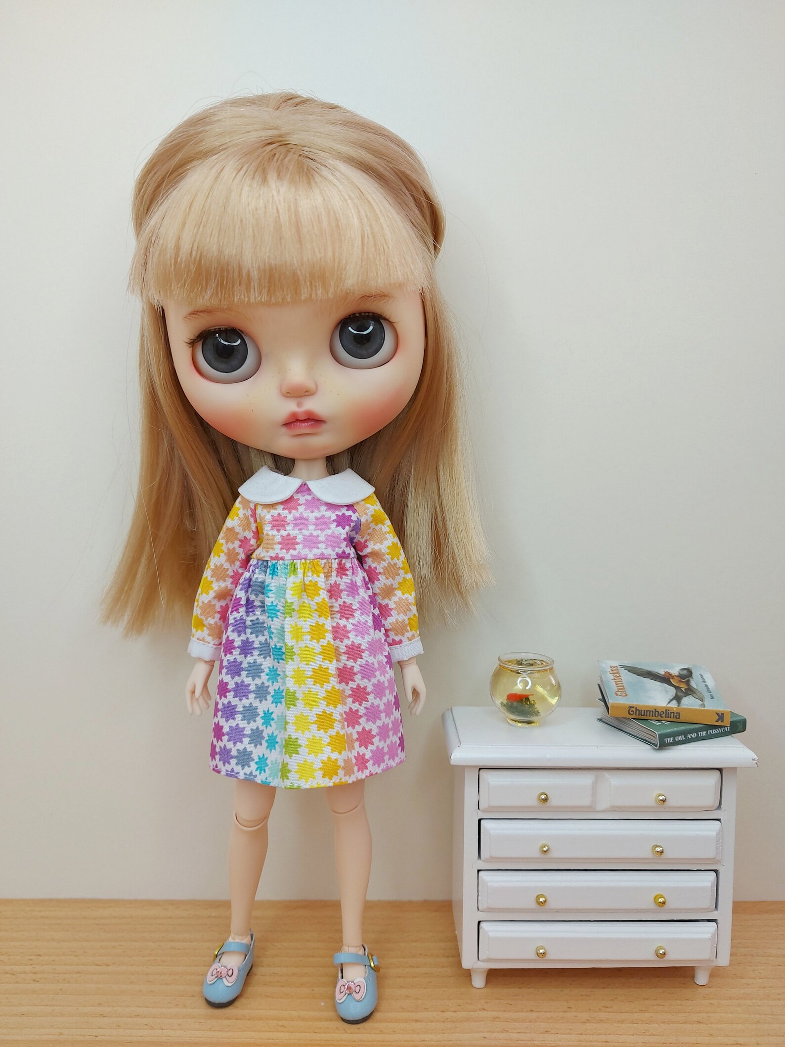 Blythe and Licca Pastel Rainbow Dress OB22 Azone Pure Neemo - Etsy UK