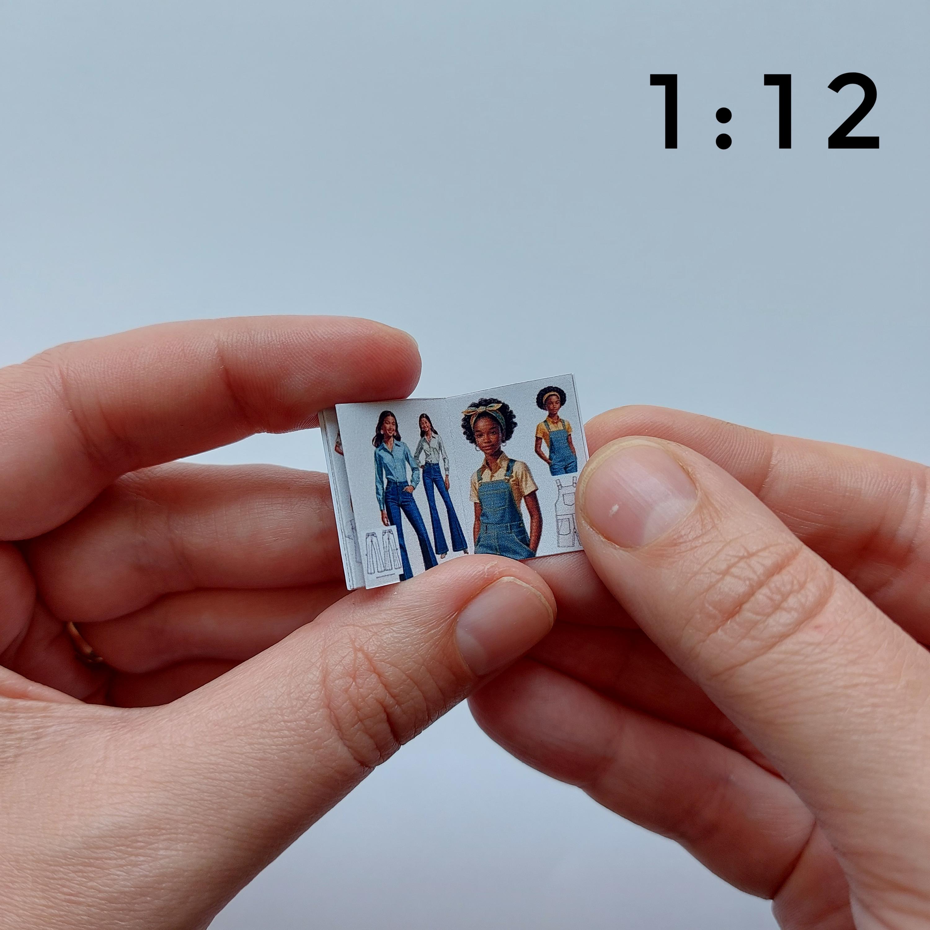 Printable Dollhouse Miniature Sewing Magazines and Pattern Packets ...