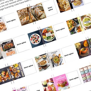 Printable Miniature Cookbook Covers, 12th and 6th Scale Dollhouse - Etsy