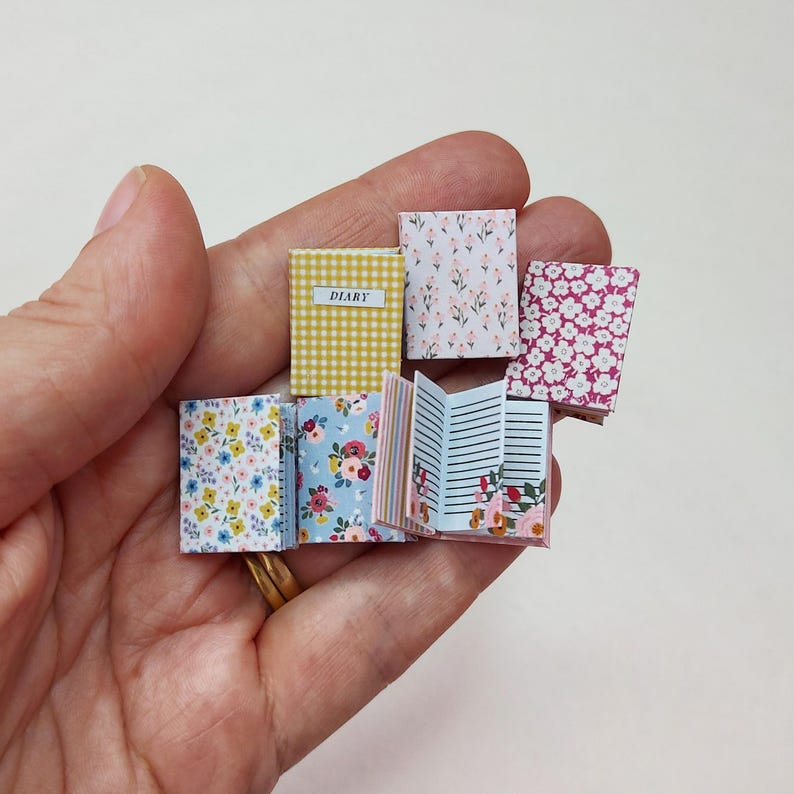 Printable Miniature Notebooks With Pages, 6 Designs - Etsy