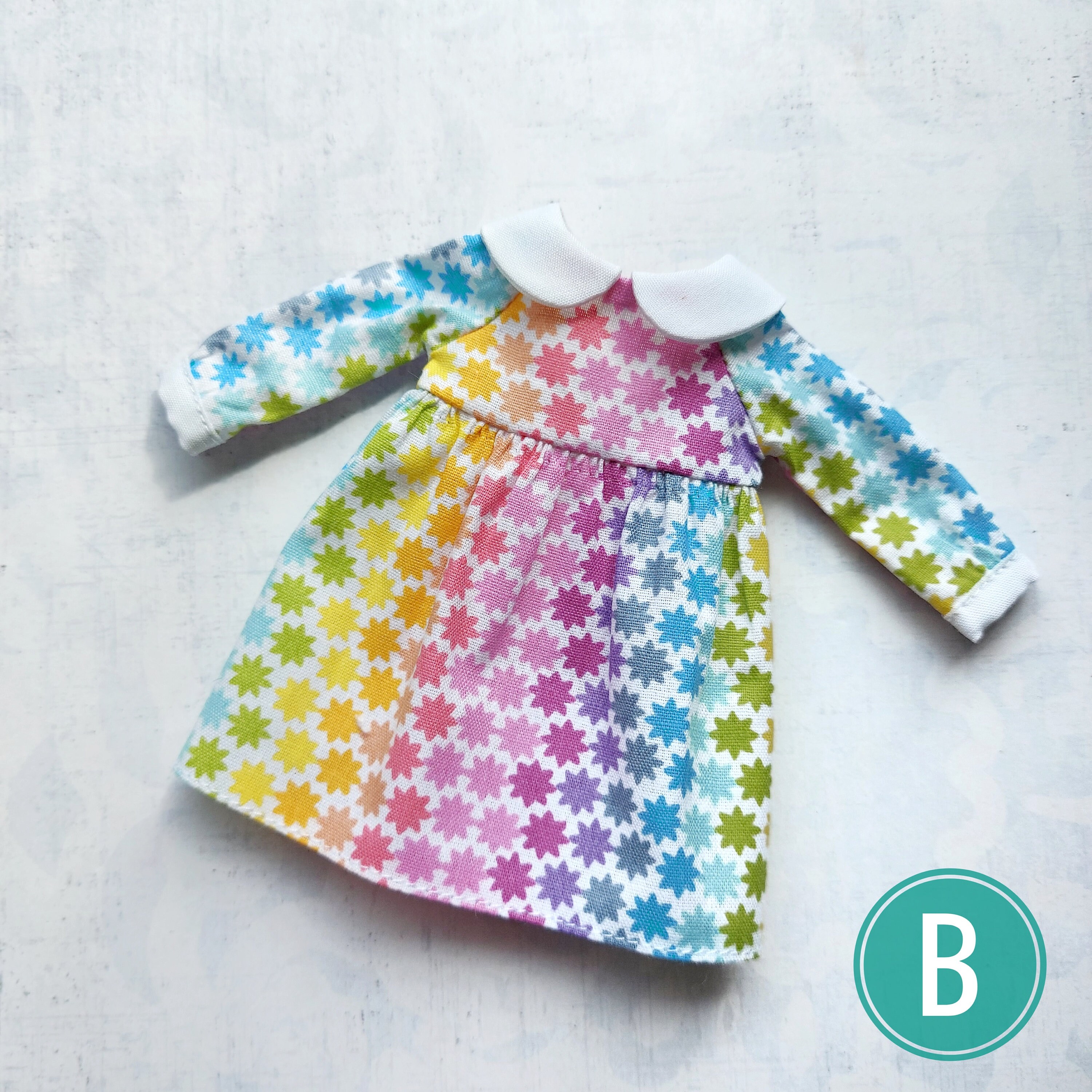 Blythe and Licca Pastel Rainbow Dress OB22 Azone Pure Neemo - Etsy UK