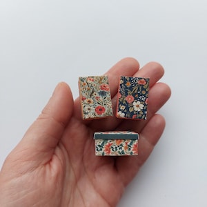 Floral Pattern Printable Dollhouse Miniature Storage Boxes, 12th and ...