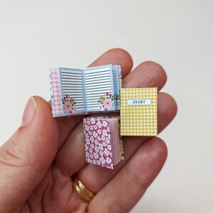 Printable Miniature Notebooks With Pages, 6 Designs - Etsy