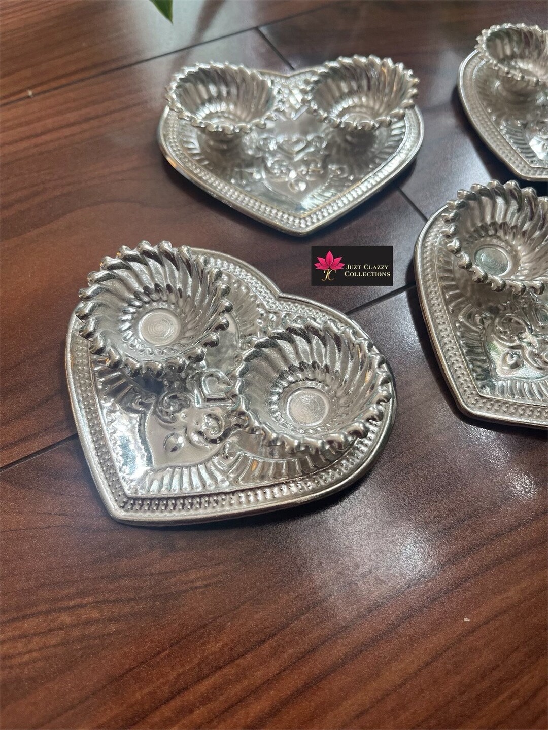 JC German Silver Kumkum Pooja Item - Set of 2 - Etsy