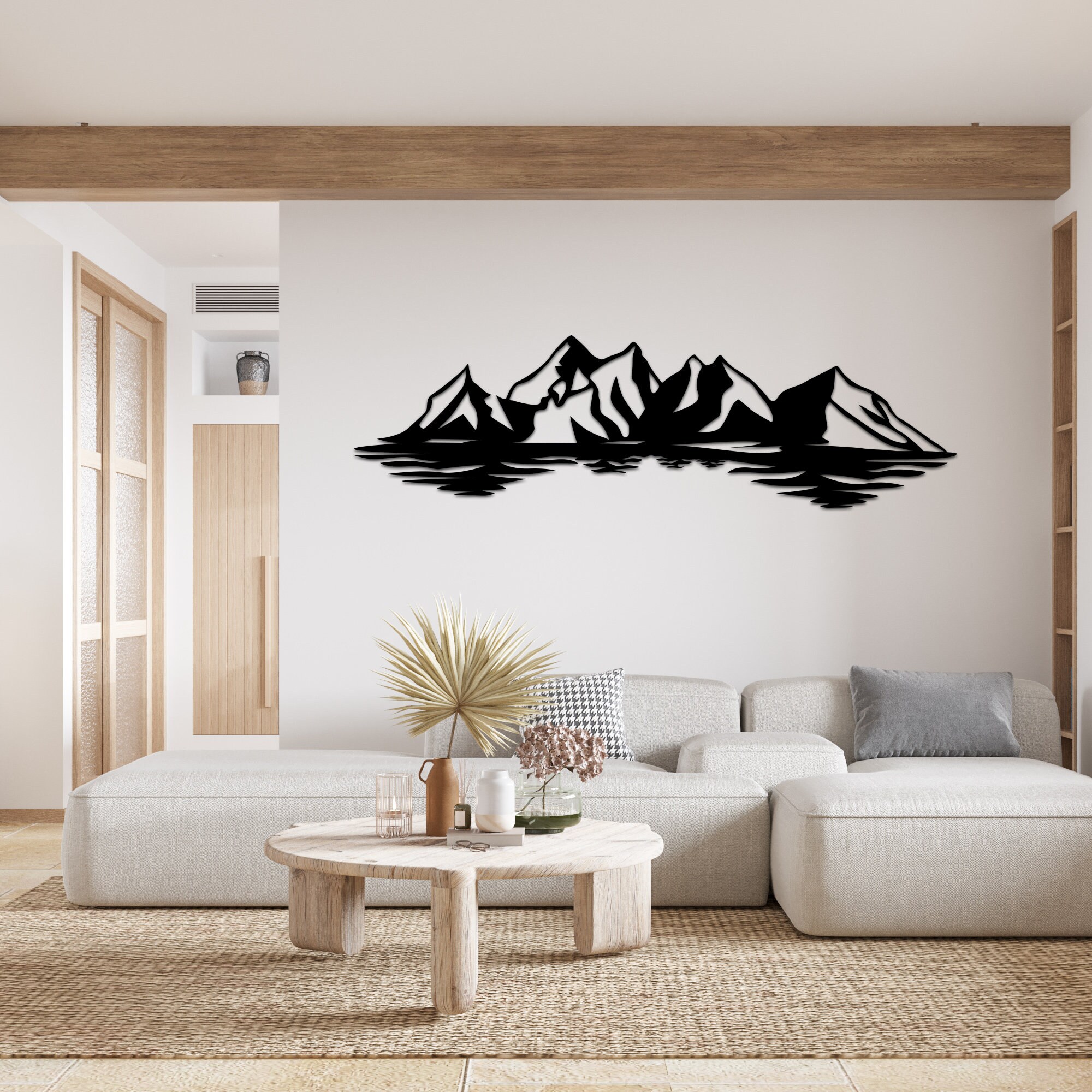 Gold Mountain Metal Wall Decor Landscape Metal Wall Art | Etsy