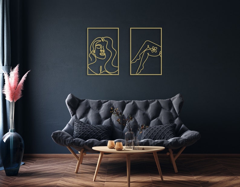 Weiblicher Körper Gold Metall Wandkunst 2er Set Nackte Frau - Etsy.de