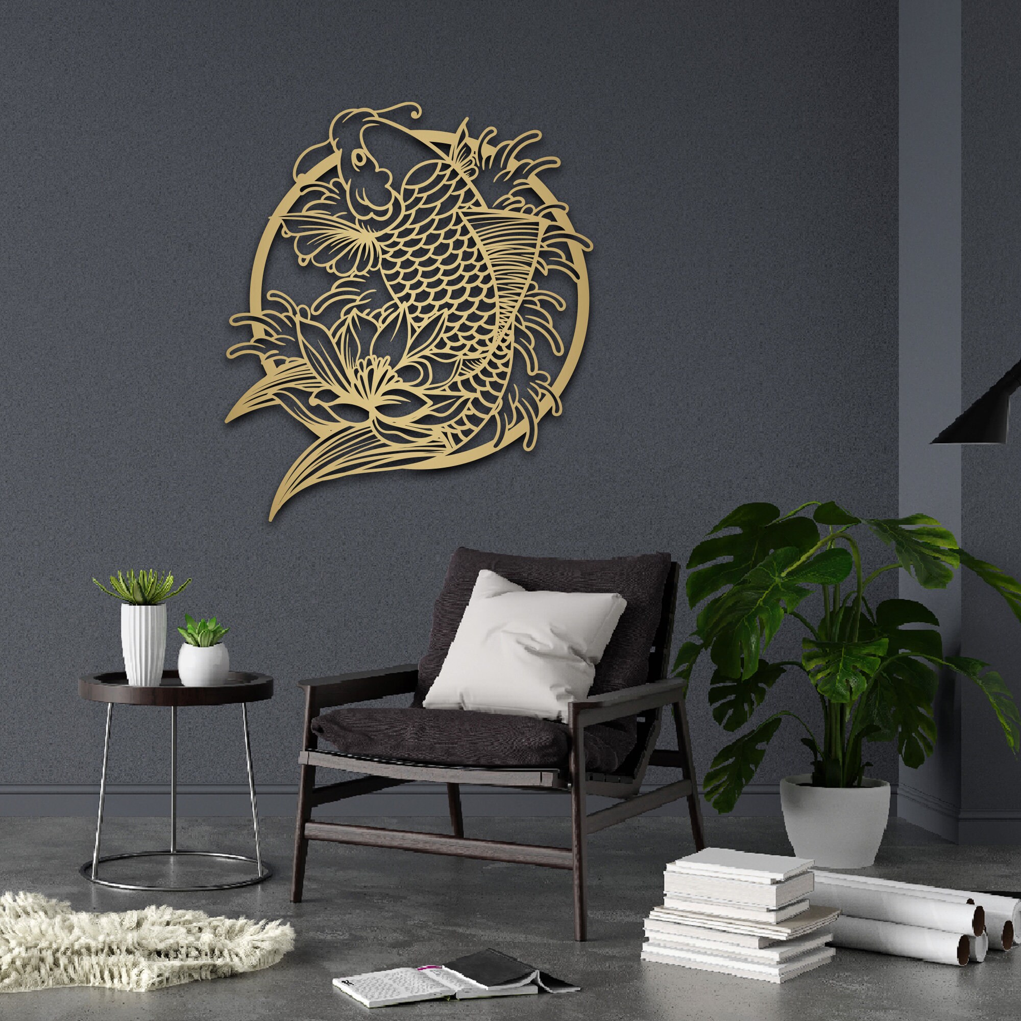 Vis Metalen Muur Decor Vis Interieur Decoratie Woonkamer - Etsy Nederland