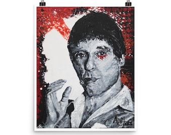 Scarface Soprano Godfather Good Fellas Gotti Collage Poster Print 18x12 ...