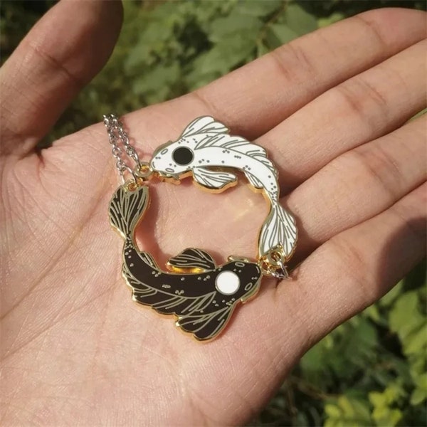 Koi Fish Necklace - Etsy