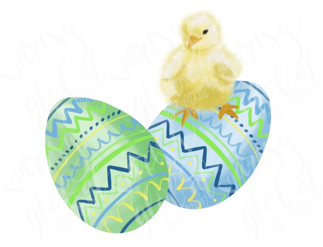 Easter Chick With Eggs, Baby Chick Clip Art, Easter Egg Clip Art ...