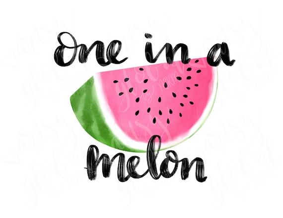 One in a Melon First Birthday First Birthday Sublimation - Etsy