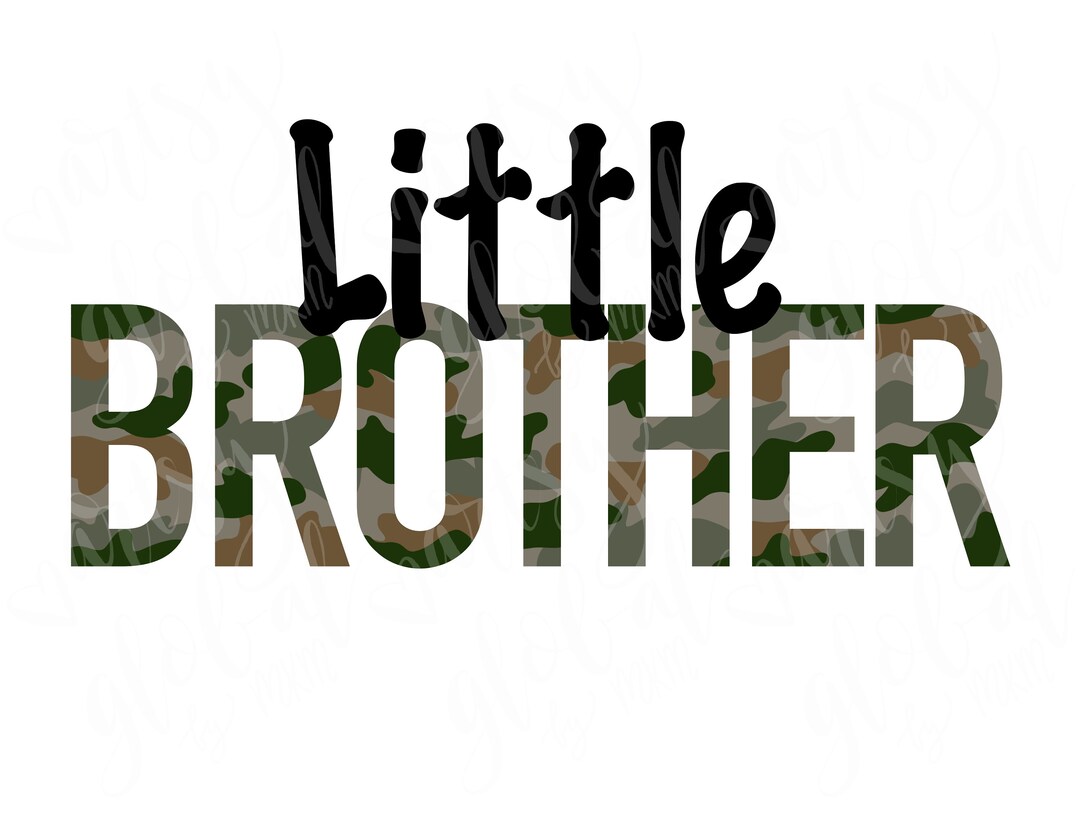 Little Brother Camo, Little Brother Sublimation Designs Downloads Png ...