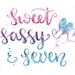 Sweet Sassy and Seven, 7th Birthday Clip Art, Girls Birthday ...