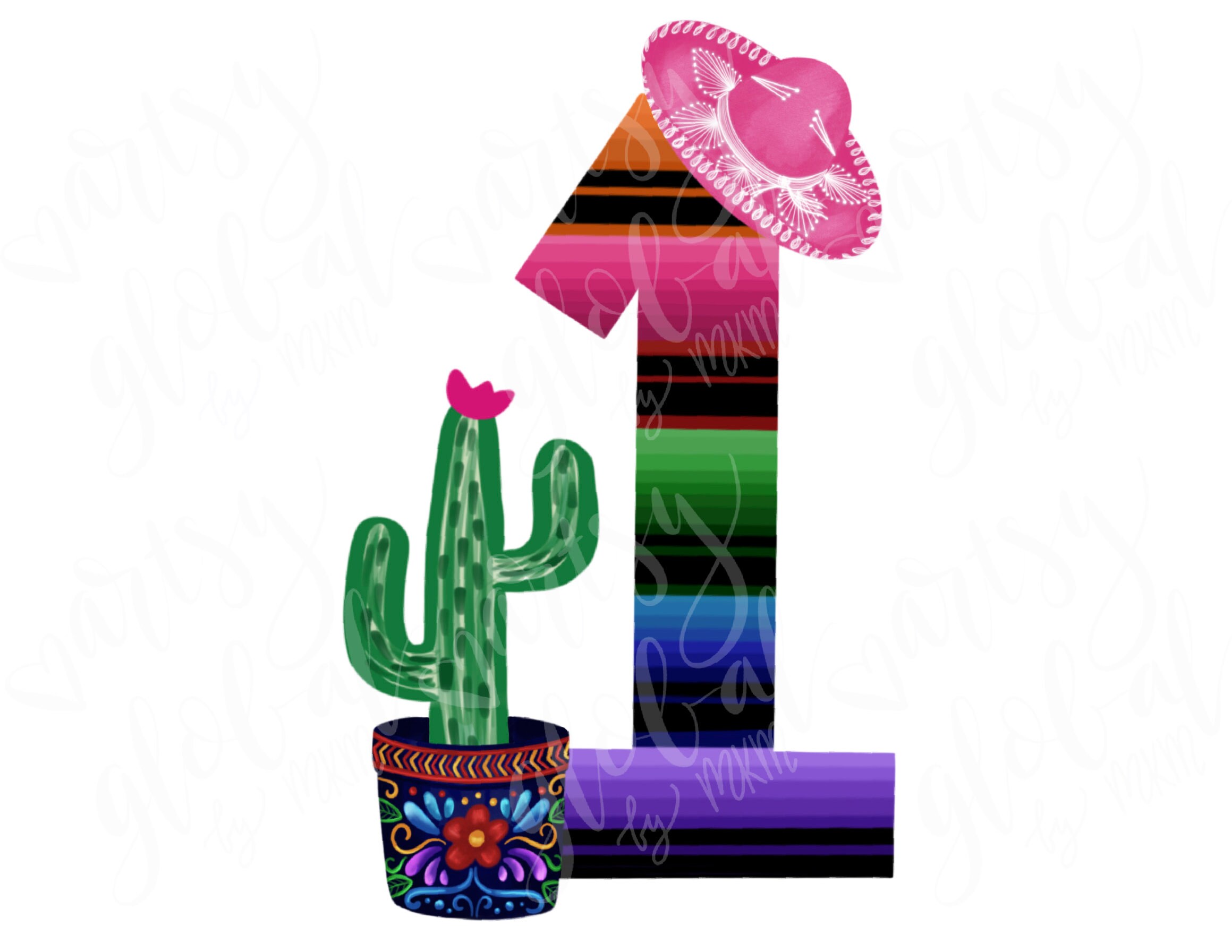First Birthday Fiesta, Fiesta Clip Art, Cactus Clip Art, Fiesta ...