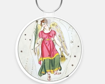 Virgo Constellation Key Chain - Etsy