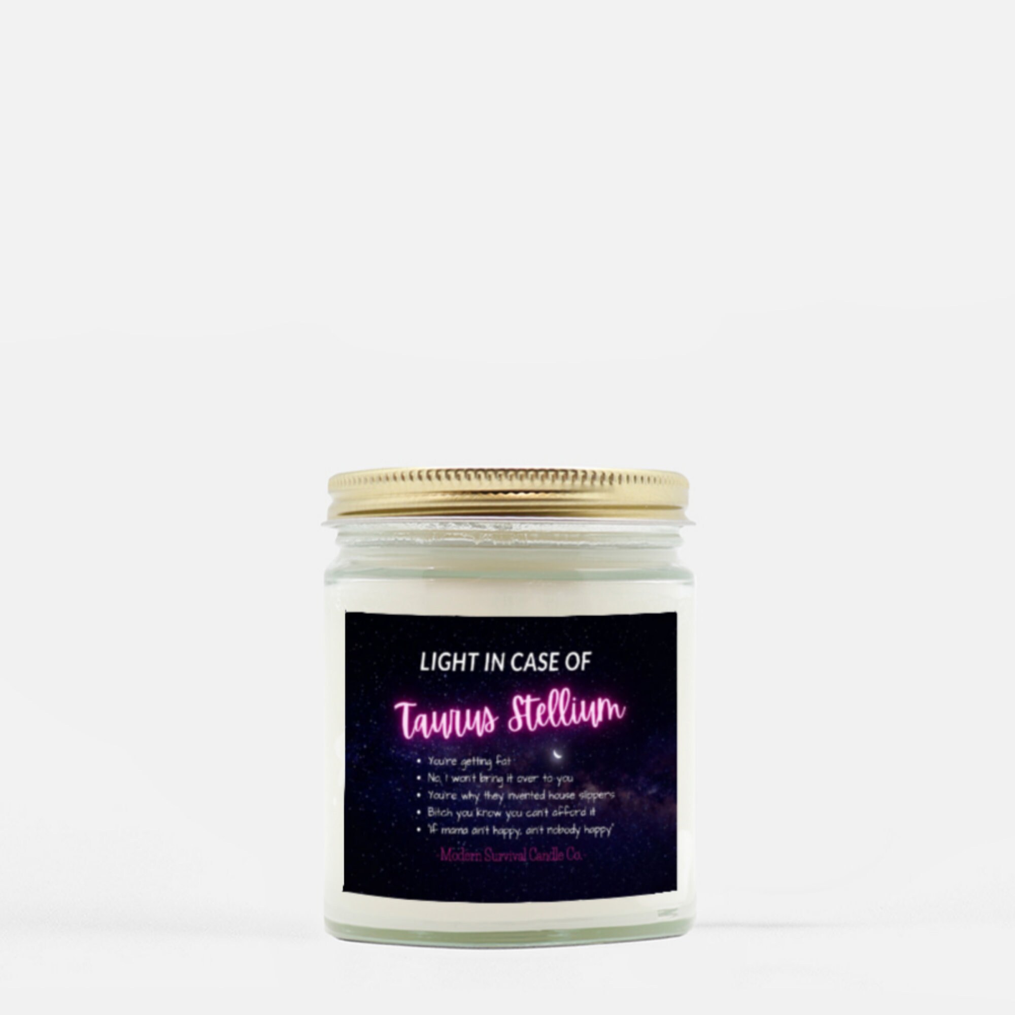 Bougie parfumée de Taurus Stellium | Etsy