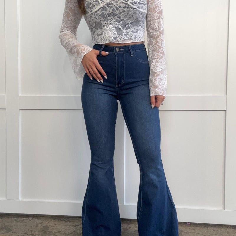 Bell Bottoms Jeans Women - Etsy