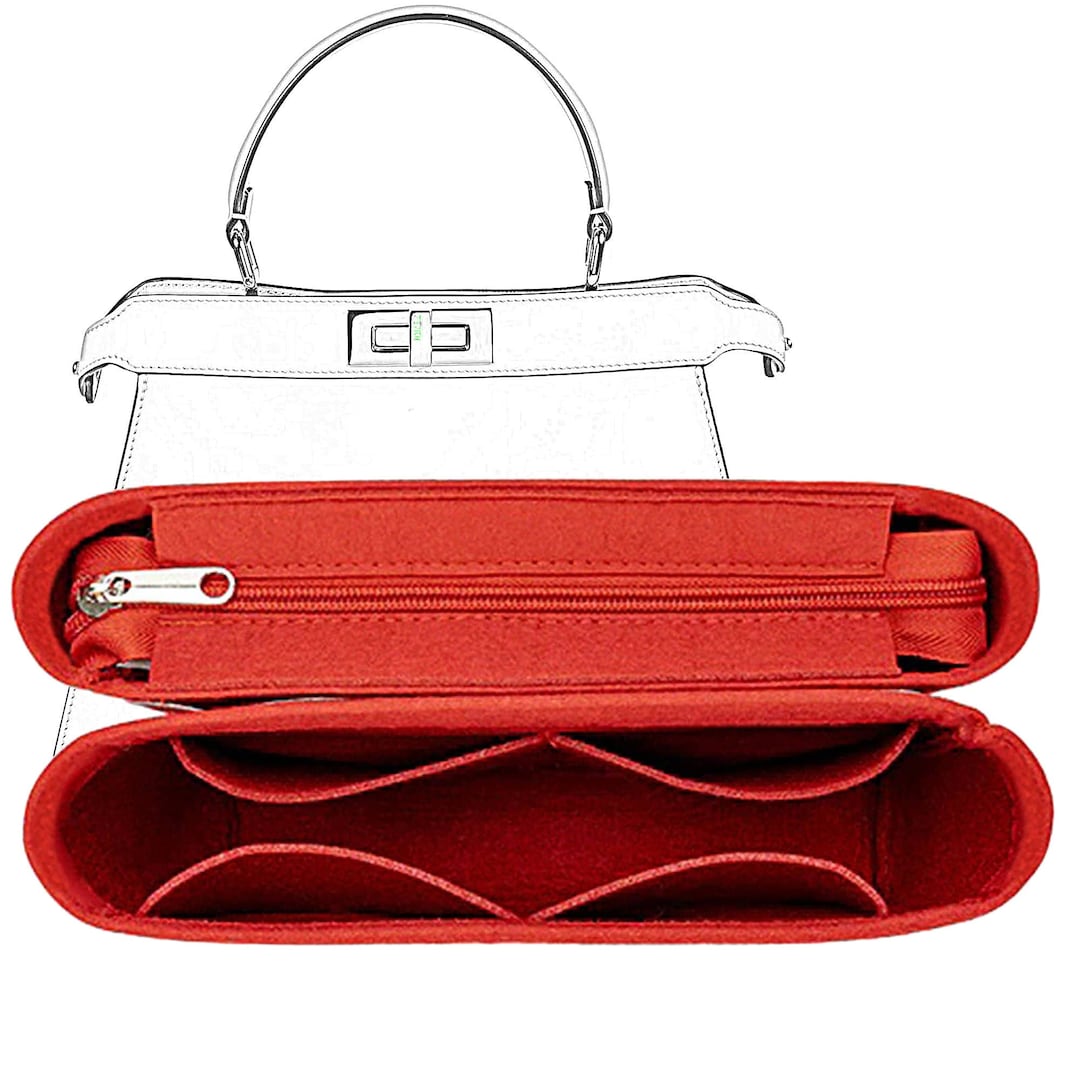 2 Pack Bag Organizer for Peekaboo I See U Satchel Bag Felt Purse Insert ...