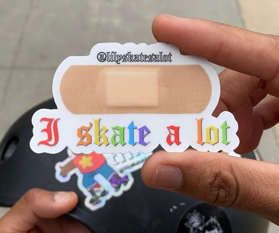 I Skate A Lot Sticker - Etsy