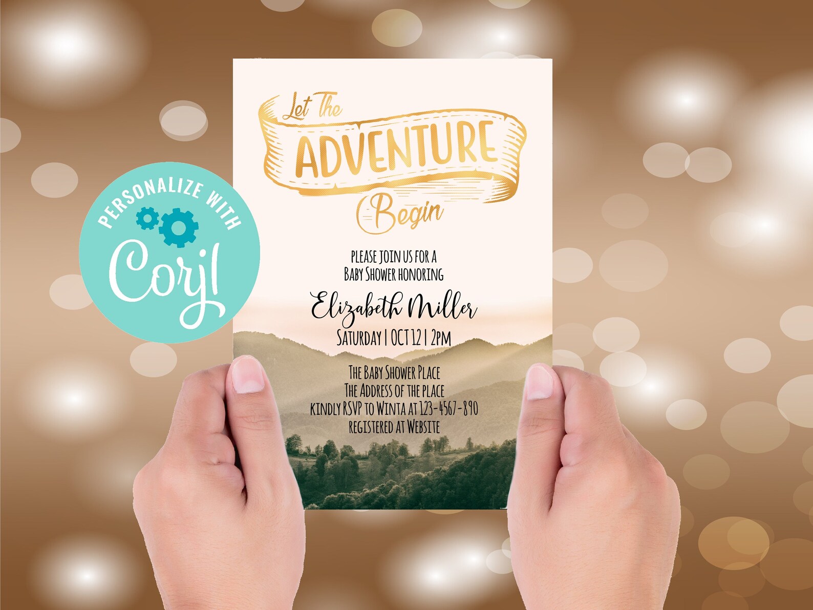 Let the Adventure Begin Baby Shower Digital Set - Etsy