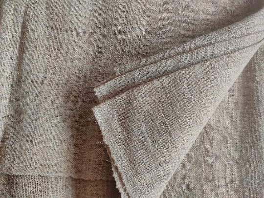100% Himalayan Handloom Hemp Fabric - 400 GSM, 30 Inch Width, Hand ...