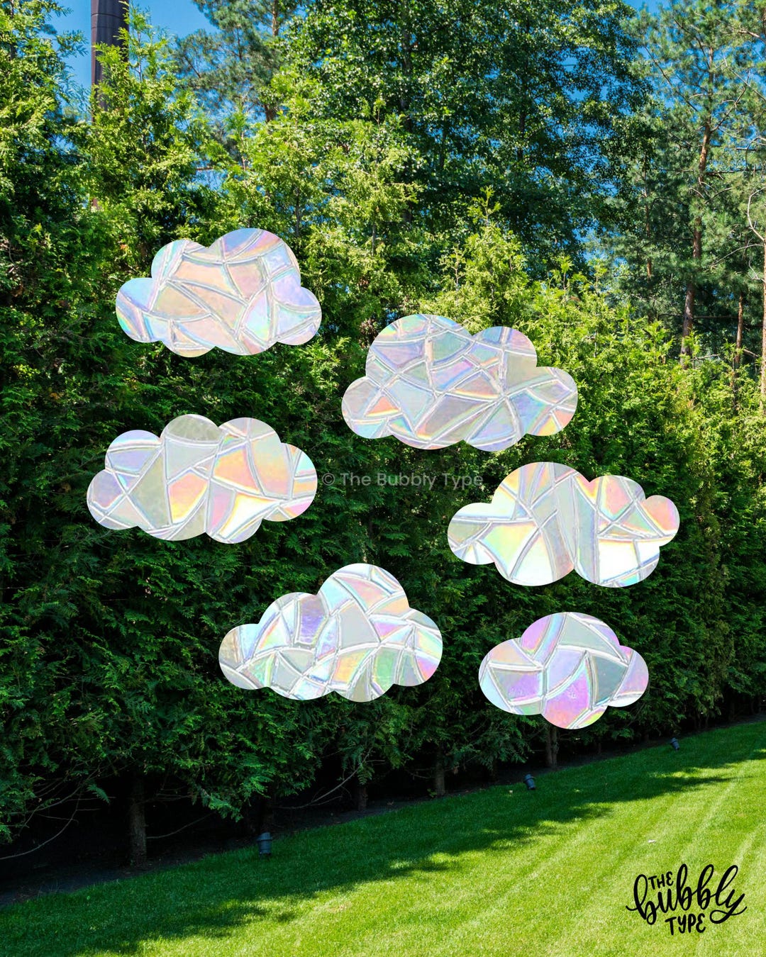 Dreamy Cloud Bundle - Sun Catcher Window Decals - Rainbow Maker Glass ...