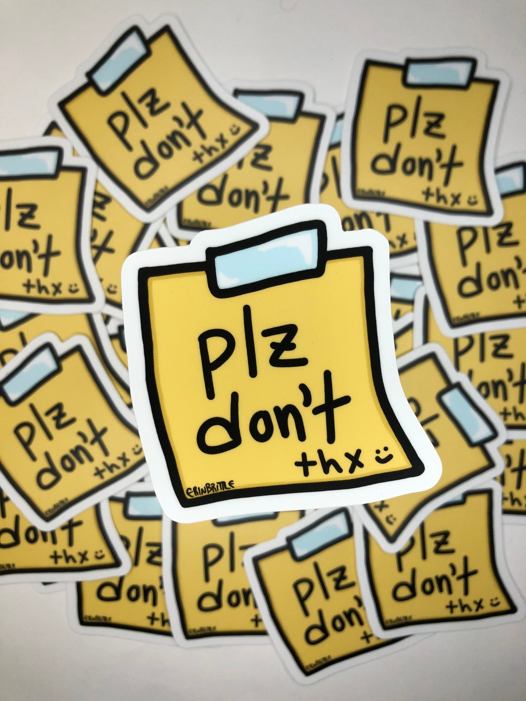 Please Don’t Sticker // Sticky Note Waterproof Please Don't Sassy Funny ...