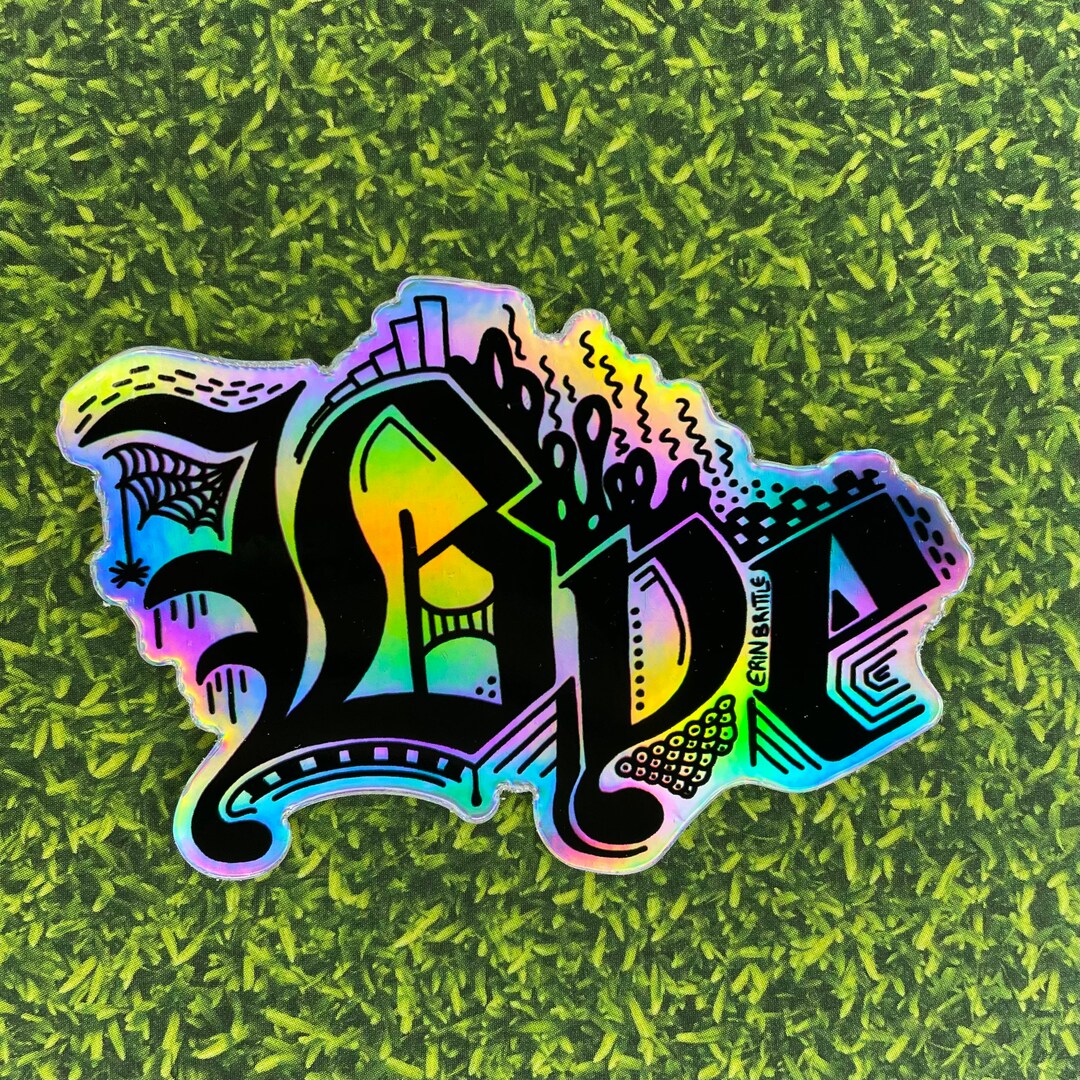 Calligraphy Bye Sticker // Waterproof Font Bye Goodbye Sticker Sassy Go ...