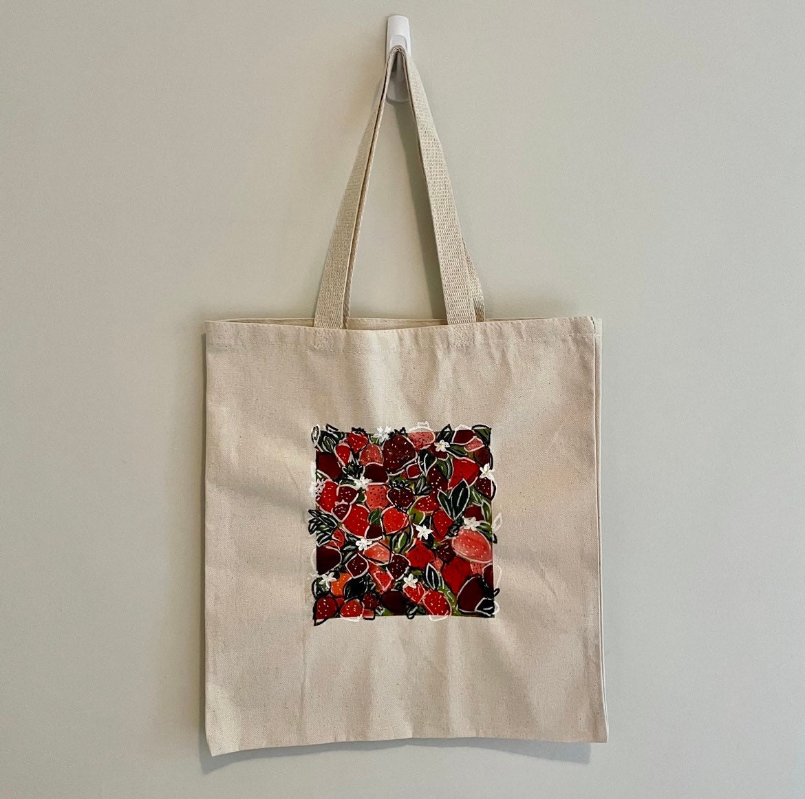 Hand Painted Tote Bags | Canvas Tote Bags Handmade | Custom Art Tote ...