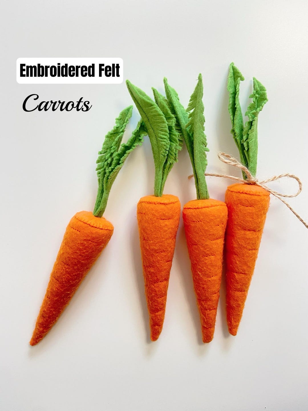 Carrot Play Kitchen Food, Pretend Play Toy, Bunny Carrot, Fruit Plush ...