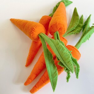 Carrot Play Kitchen Food, Pretend Play Toy, Bunny Carrot, Fruit Plush ...