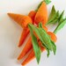 Carrot Play Kitchen Food, Pretend Play Toy, Bunny Carrot, Fruit Plush ...